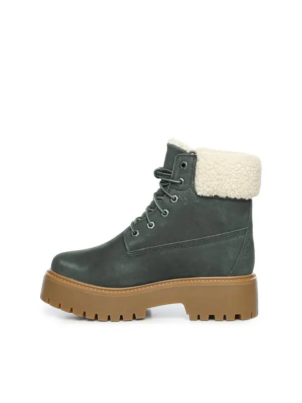 Timberland Shearling-lined Lace-up Lug Sole Boots