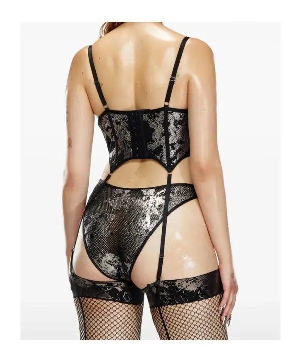 DIESEL® X Savage X Fenty Panelled Bustier - Black/silver
