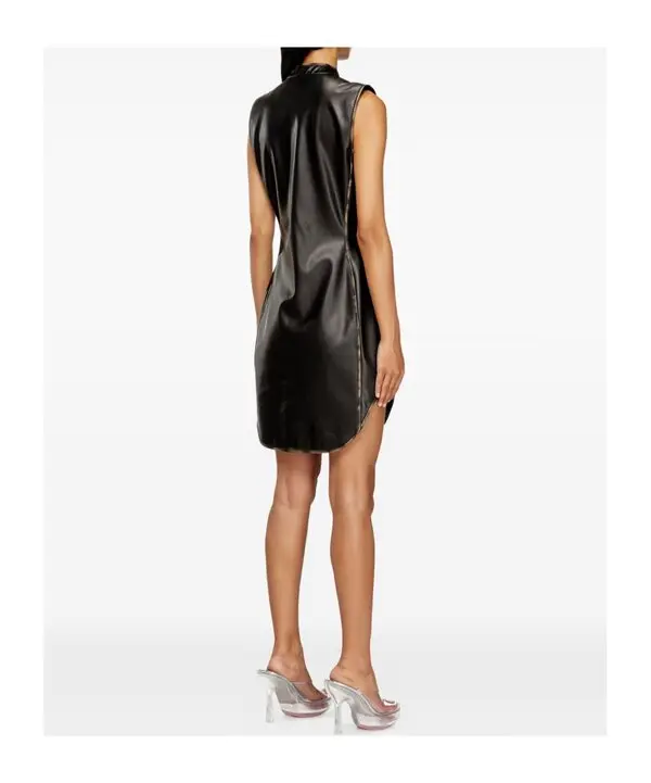 DIESEL® Sleeveless Zip-front Mini Dress