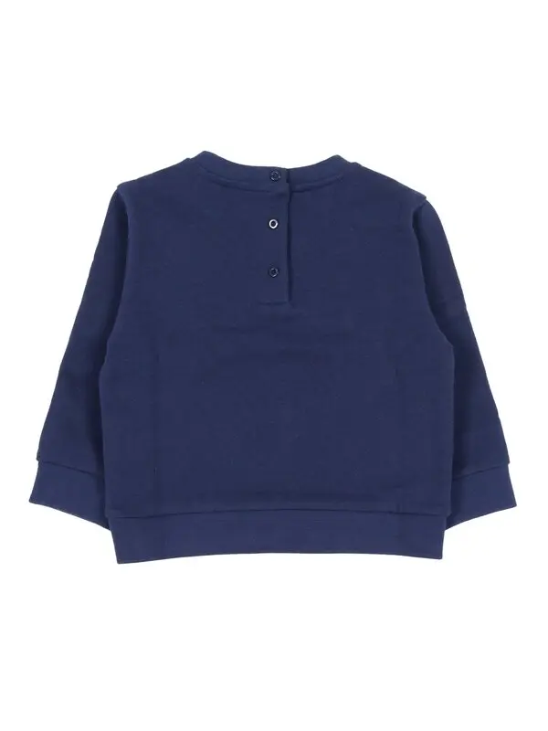 Fendi Logo Embroidered Crewneck Sweatshirt - Blue