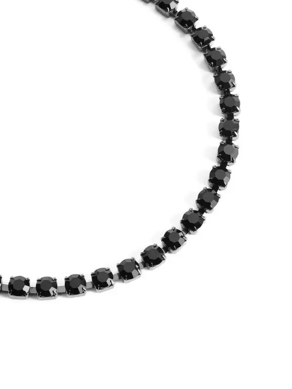 Dsquared2 Embellished Crystal Chain Necklace - Black