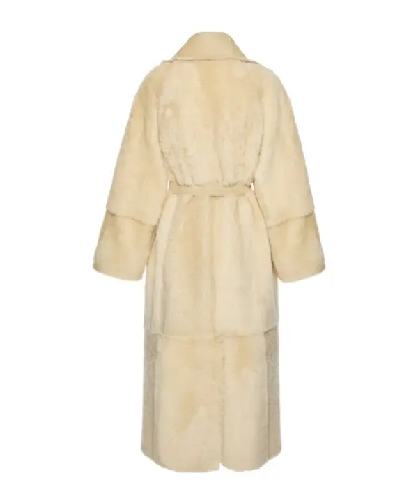 Magda Butrym Belted Leather Coat