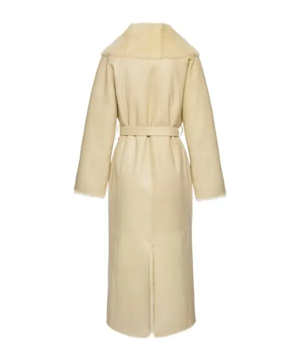Magda Butrym Belted Leather Coat