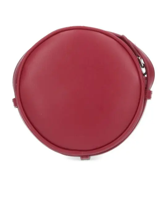 COURREGES Reedition Circle Logo Crossbody Bag - Red
