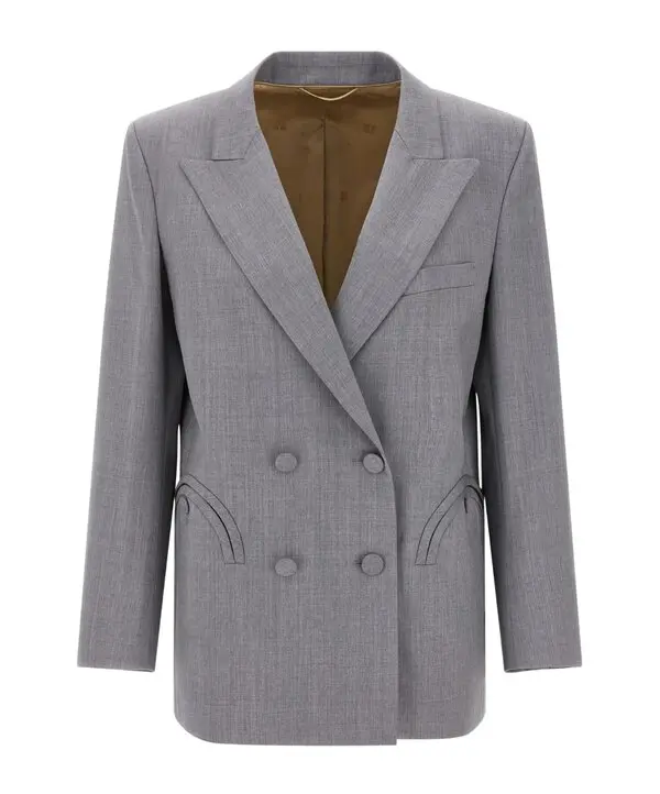 BLAZÉ MILANO Everynight Double-breasted Blazer - Grey
