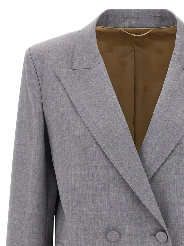 BLAZÉ MILANO Everynight Double-breasted Blazer - Grey