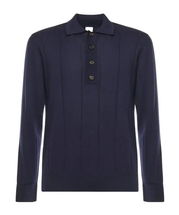 Eleventy Buttoned Knitwear With Long Sleeves - Black