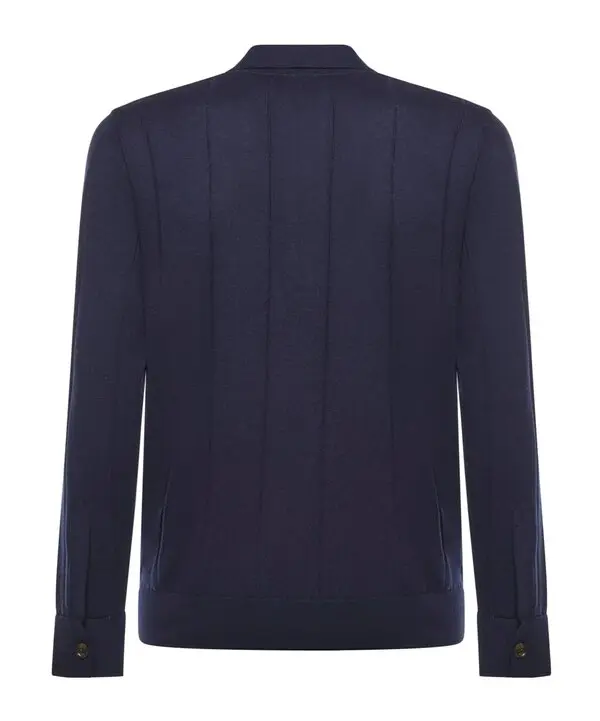Eleventy Buttoned Knitwear With Long Sleeves - Black
