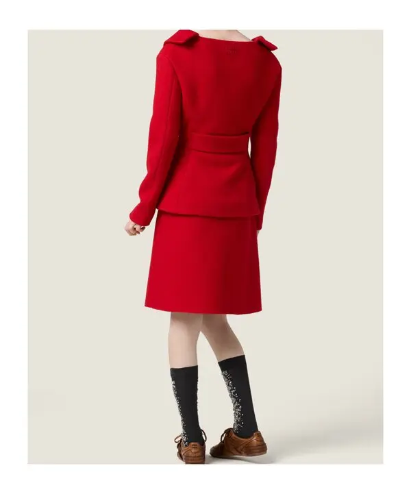 Miu Miu Zip-up Midi Skirt