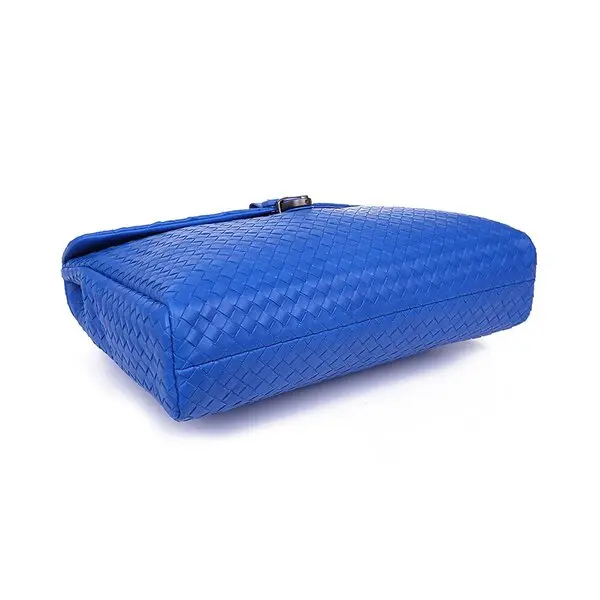 Bottega Veneta Intrecciato Weaving Briefcase - Blue