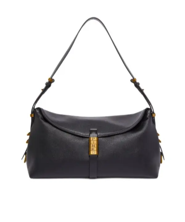 Pinko Logo Detailed Shoulder Bag - Black