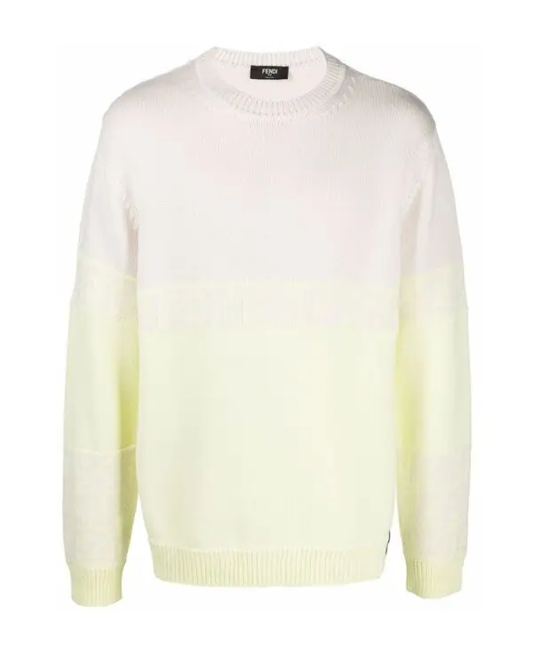Fendi Ff Karligraphy Two-toned Jumper