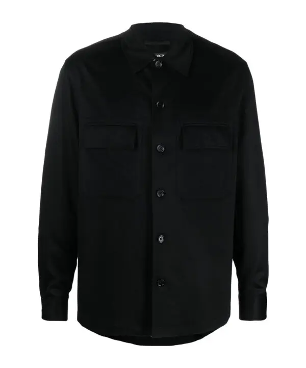 Zegna Shirt-style Casual Jacket - Black