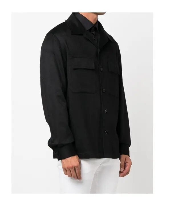 Zegna Shirt-style Casual Jacket - Black