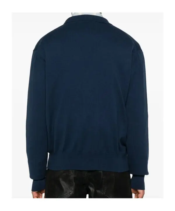 VIVIENNE WESTWOOD Orb-embroidered V-neck Cardigan - Black