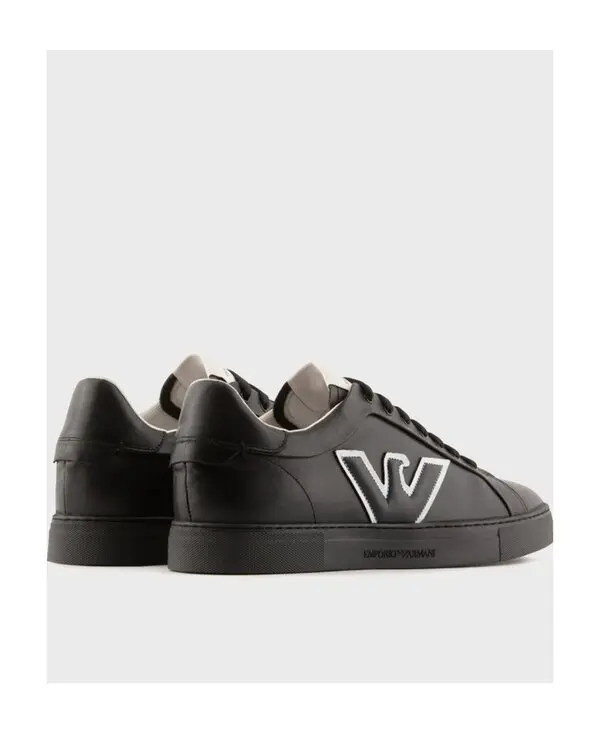 Emporio Armani Low Top Sneakers With Logo Detail