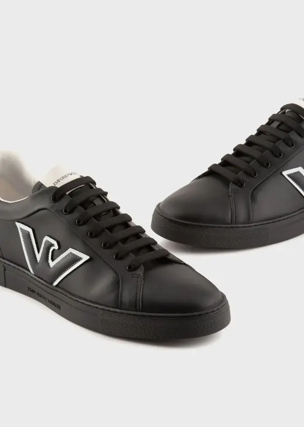 Emporio Armani Low Top Sneakers With Logo Detail