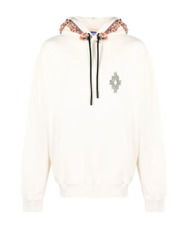 MARCELO BURLON COUNTY OF MILAN Fringes Sweatshirt - White