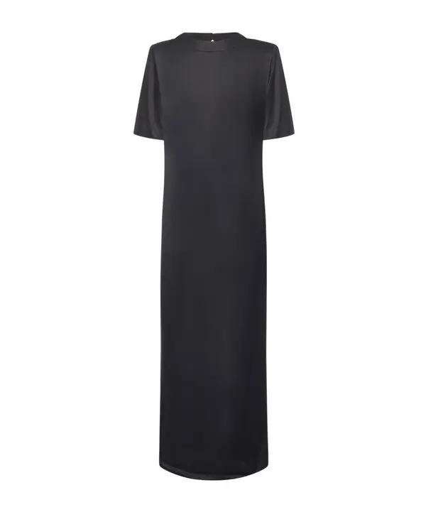 NINE MINUTES Sateen Half-sleeve Dress