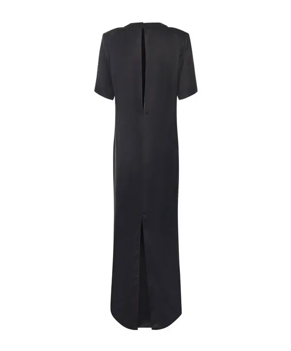 NINE MINUTES Sateen Half-sleeve Dress