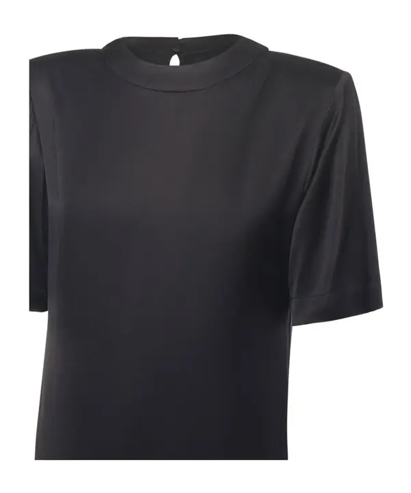 NINE MINUTES Sateen Half-sleeve Dress