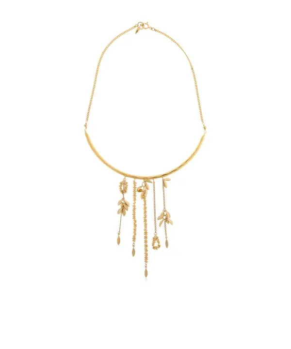 Isabel Marant Étoile Dore Leaf-charm Chain Necklace - Yellow