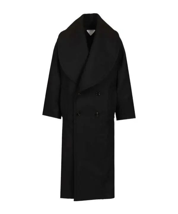 Bottega Veneta Double Breasted Felt Coat