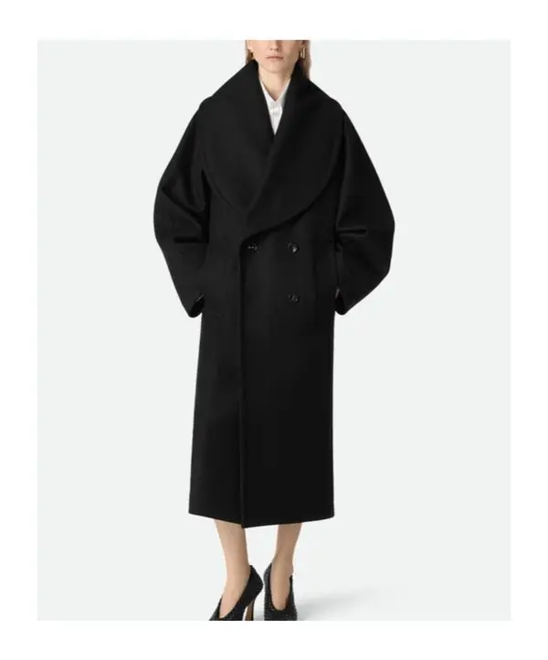 Bottega Veneta Double Breasted Felt Coat
