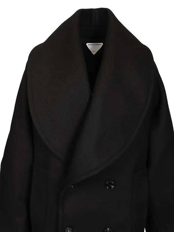 Bottega Veneta Double Breasted Felt Coat