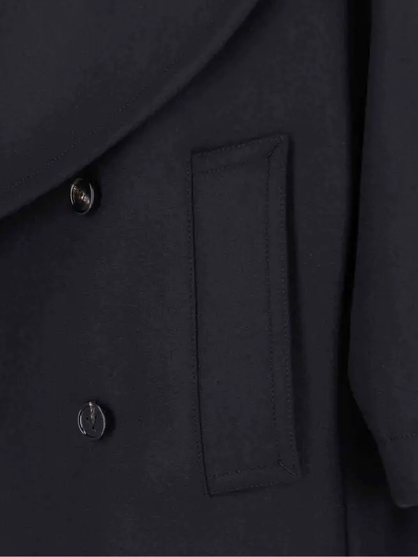 Bottega Veneta Double Breasted Felt Coat