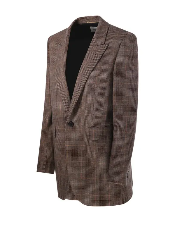 Saint Laurent Tailored Checkered Blazer