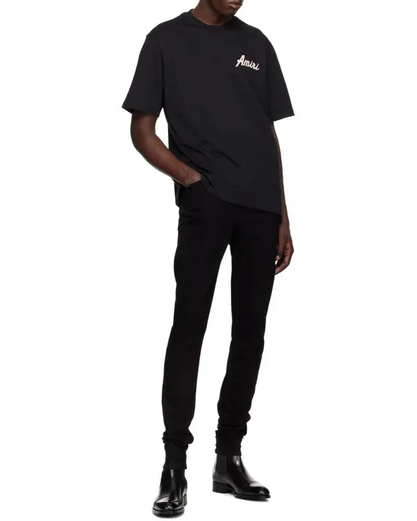 Amiri Logo-flocked T-shirt