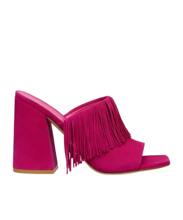STUART WEITZMAN Tia Tassel High-heeled Sandals - Red