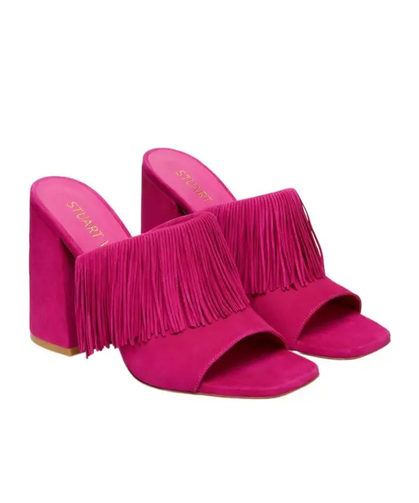 STUART WEITZMAN Tia Tassel High-heeled Sandals - Red