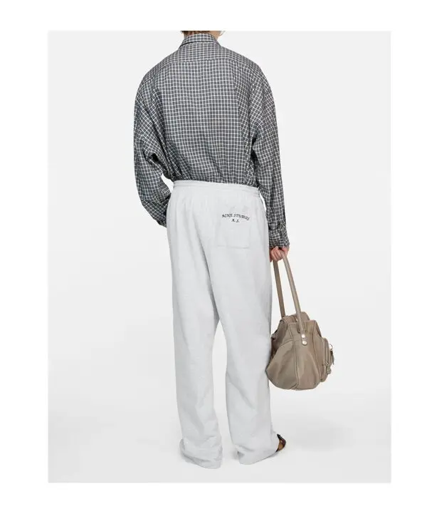 Acne Studios Embroidered Logo Wide-leg Sweatpants