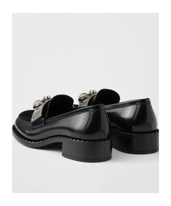 Prada Piercing Slip-on Loafers