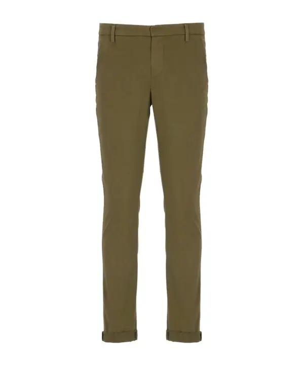 DONDUP Mid-rise Straight Leg Trousers - Green