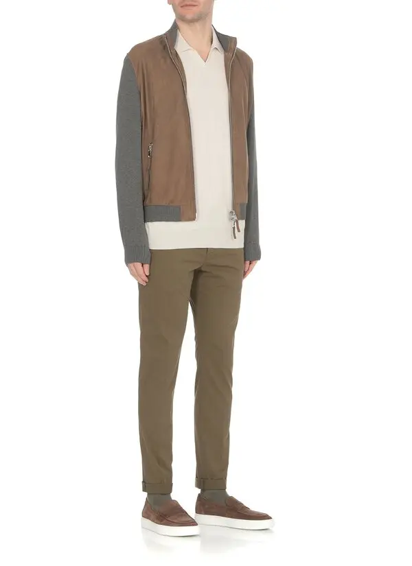 DONDUP Mid-rise Straight Leg Trousers - Green