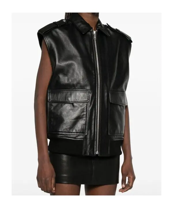 ANINE BING Sonnie Leather Vest