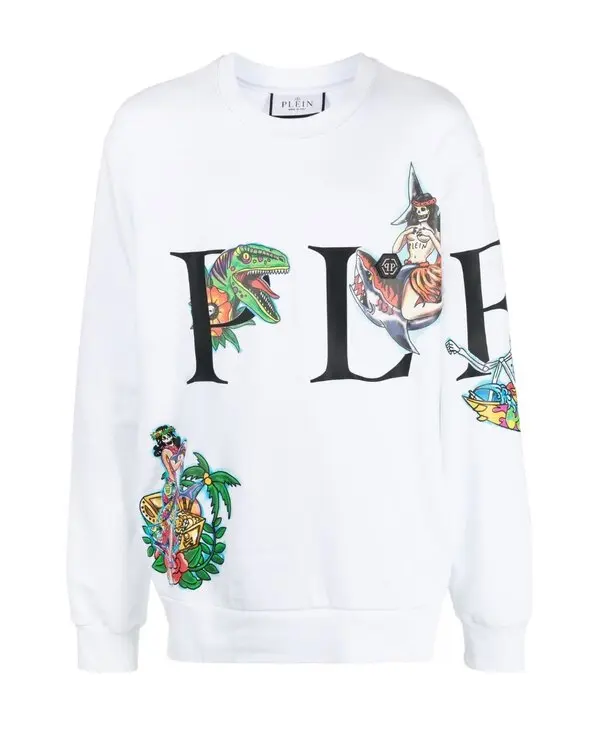 Philipp Plein Printed Graphic Sweatshirt - Multicolor