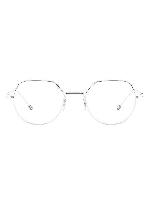 Thom Browne Round-frame Glasses - White