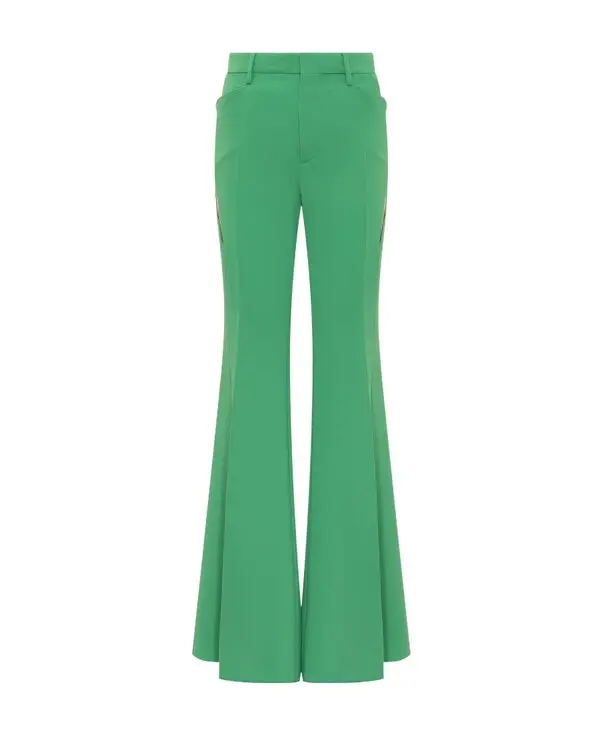 Dsquared2 Cut-out Detailed Flared Trousers - Green