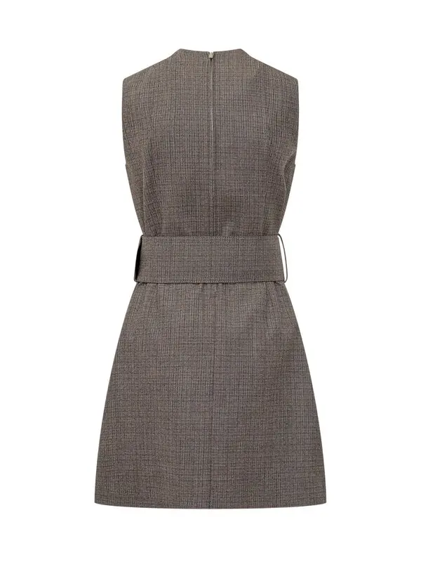 Stella McCartney Belted Mini Dress - Gray