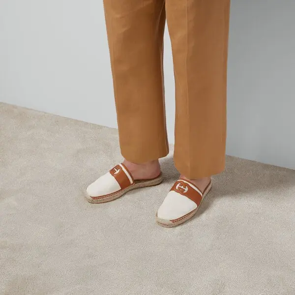 Gucci Interlocking G Slide Espadrilles