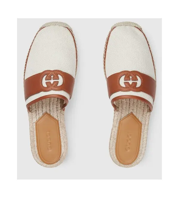 Gucci Interlocking G Slide Espadrilles