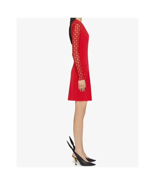 Givenchy Monogrammed Sheer Panelled Dress