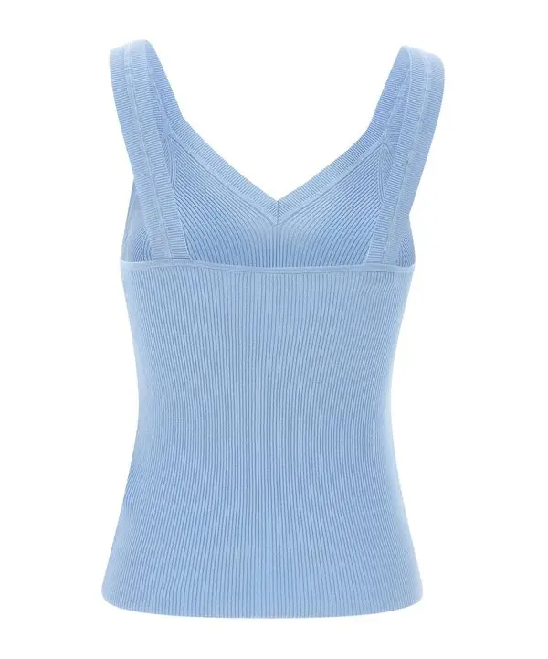 P.a.r.o.s.h Fine-ribbed V-neck Tank Top