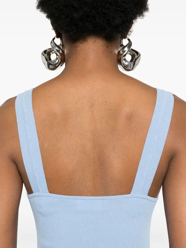 P.a.r.o.s.h Fine-ribbed V-neck Tank Top
