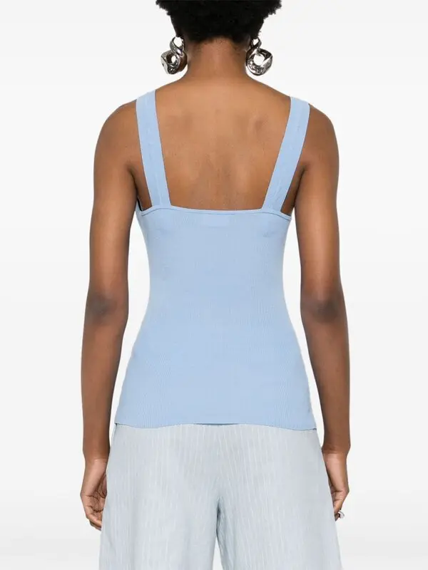 P.a.r.o.s.h Fine-ribbed V-neck Tank Top
