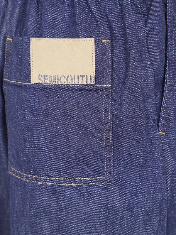 SEMICOUTURE Boyfriend Jeans With Elastic Waistband